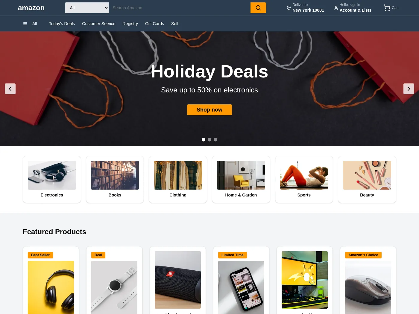 Amazon.com Clone