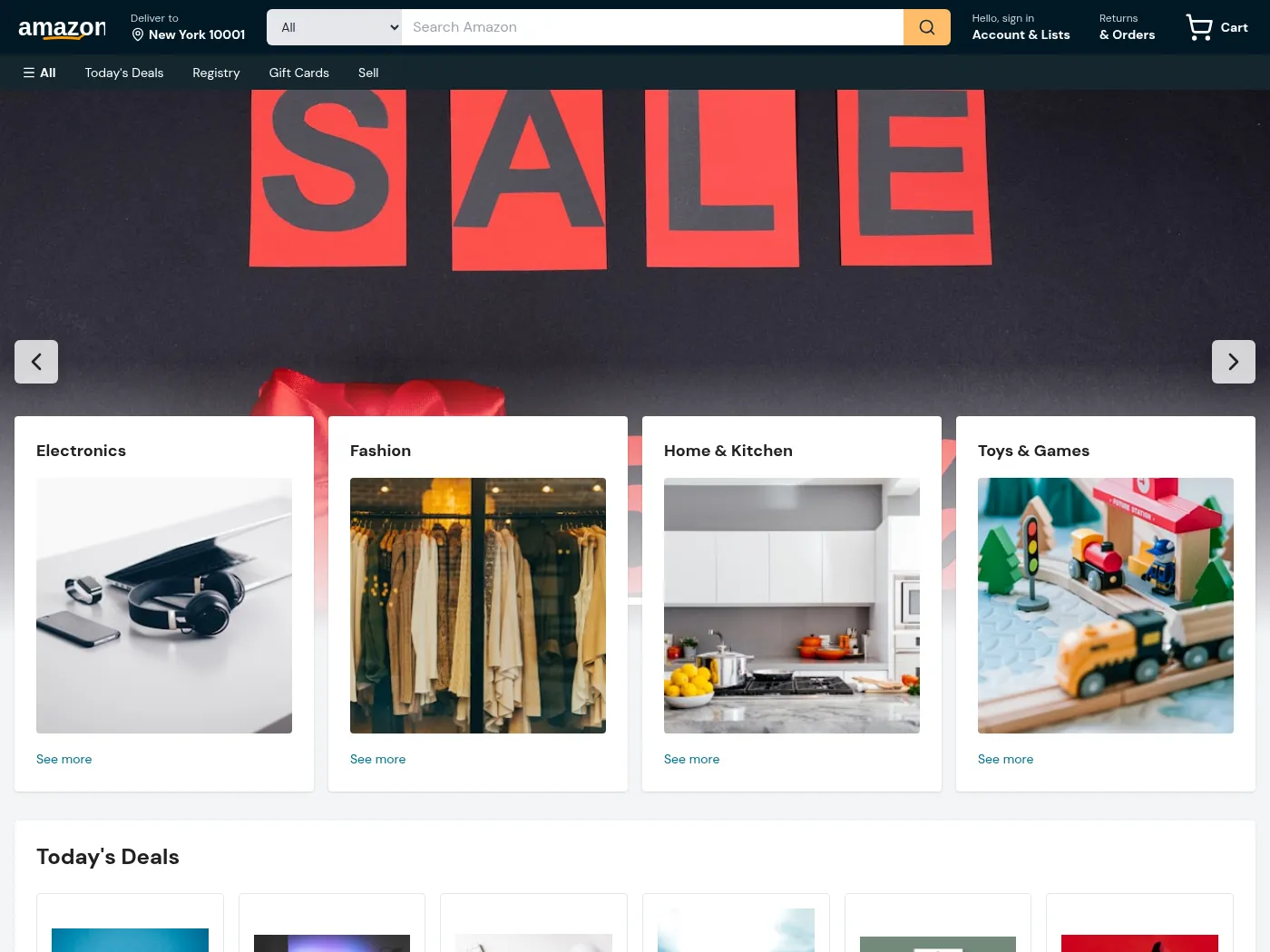 Amazon.com Full-Stack Clone