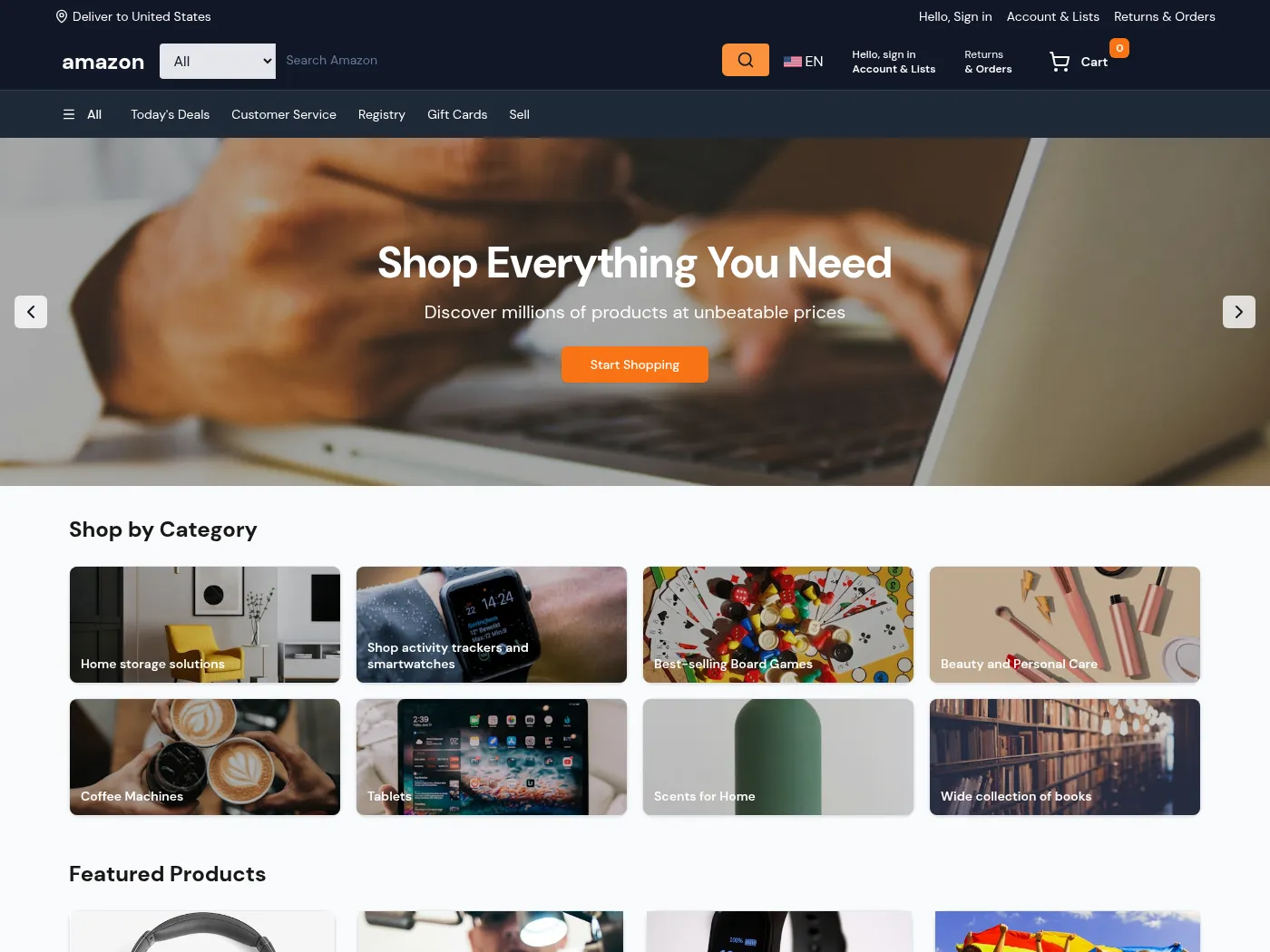Amazon.com Clone E-commerce Platform