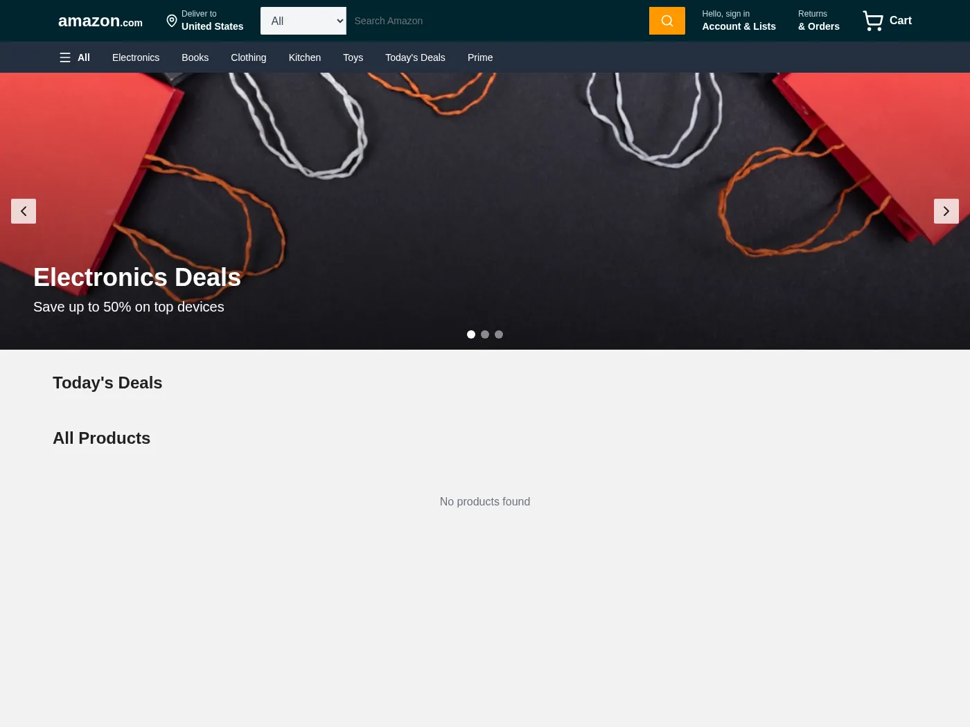 Amazon.com Web Clone