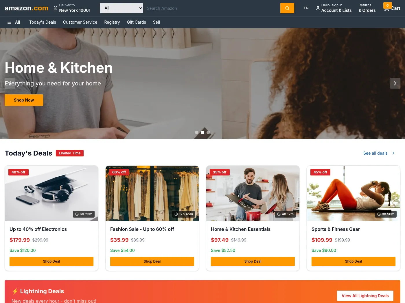 Amazon E-commerce Clone