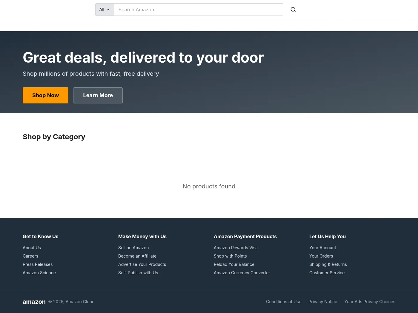 Amazon E-commerce Clone