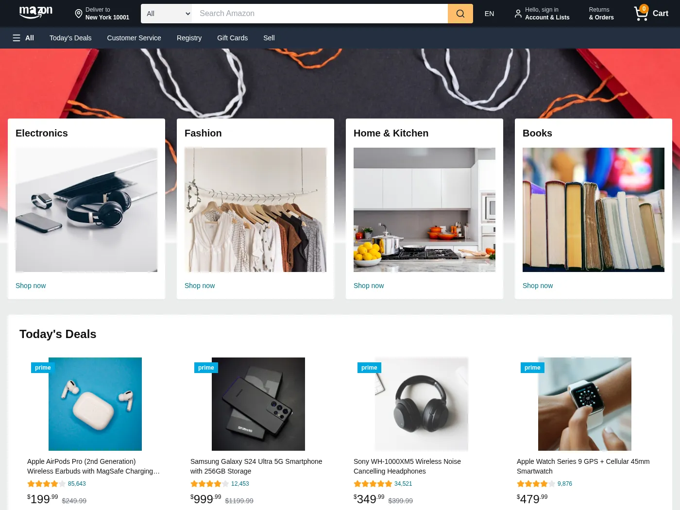 Amazon Web Clone