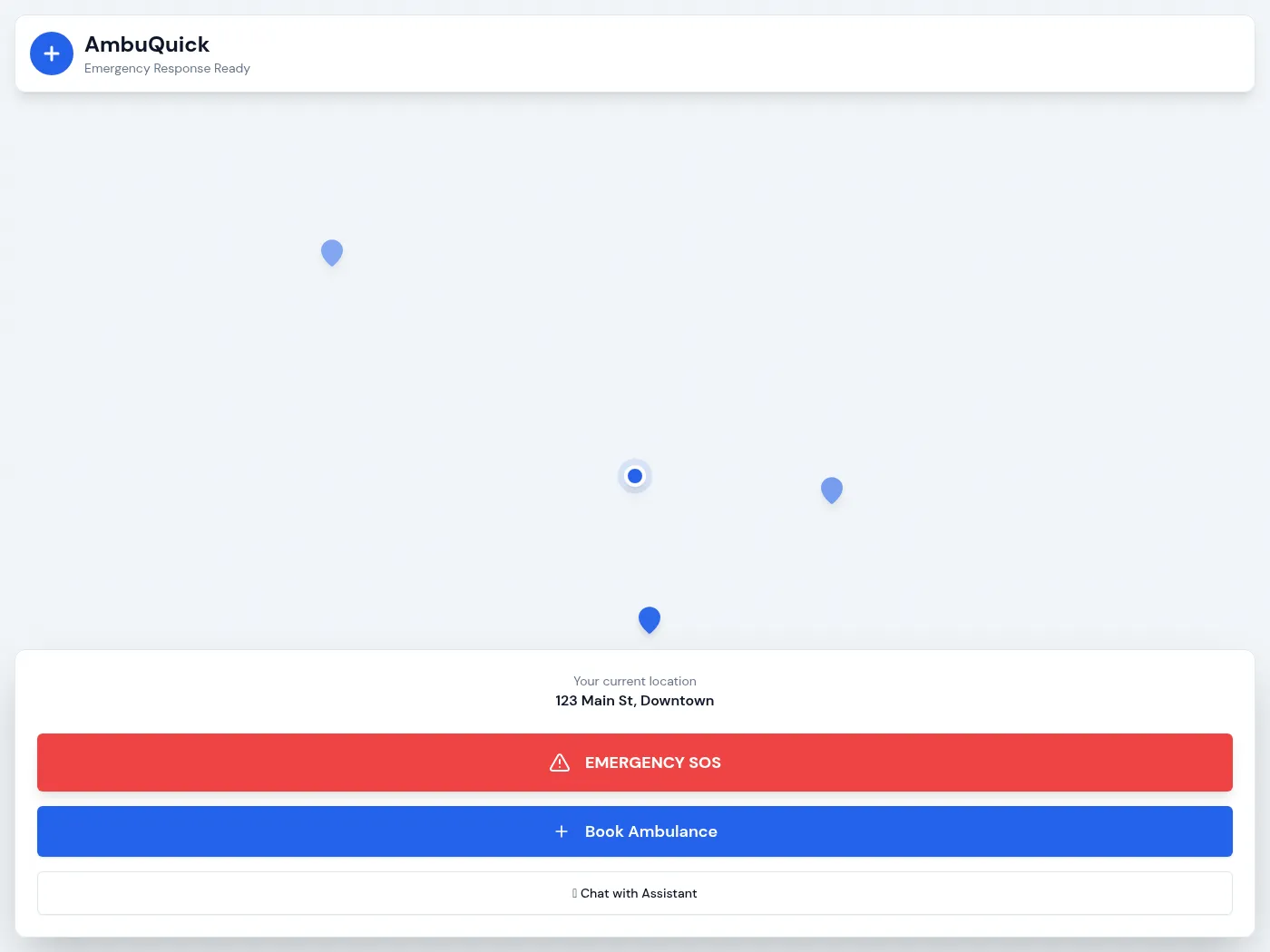 AmbuQuick - Emergency Ambulance Booking Simulation Web App