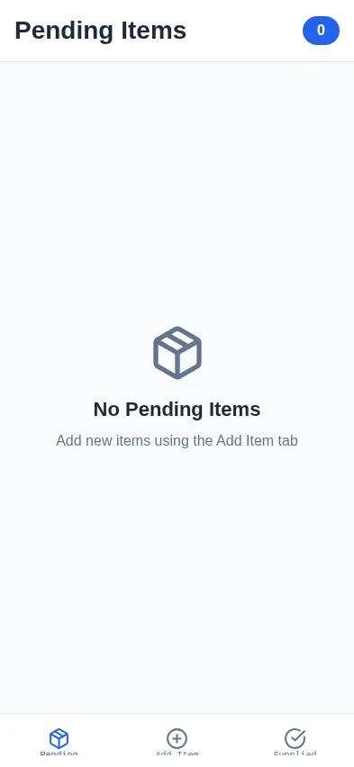 Easy Android Inventory Manager for Pending SKUs