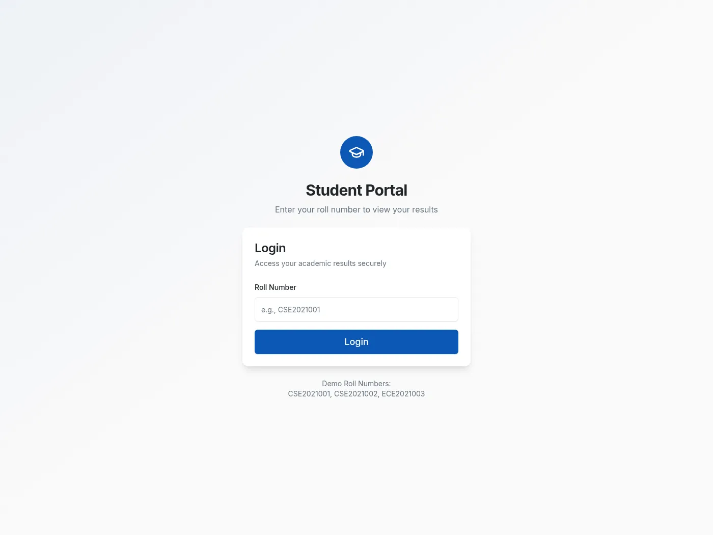 Android Result Checking System