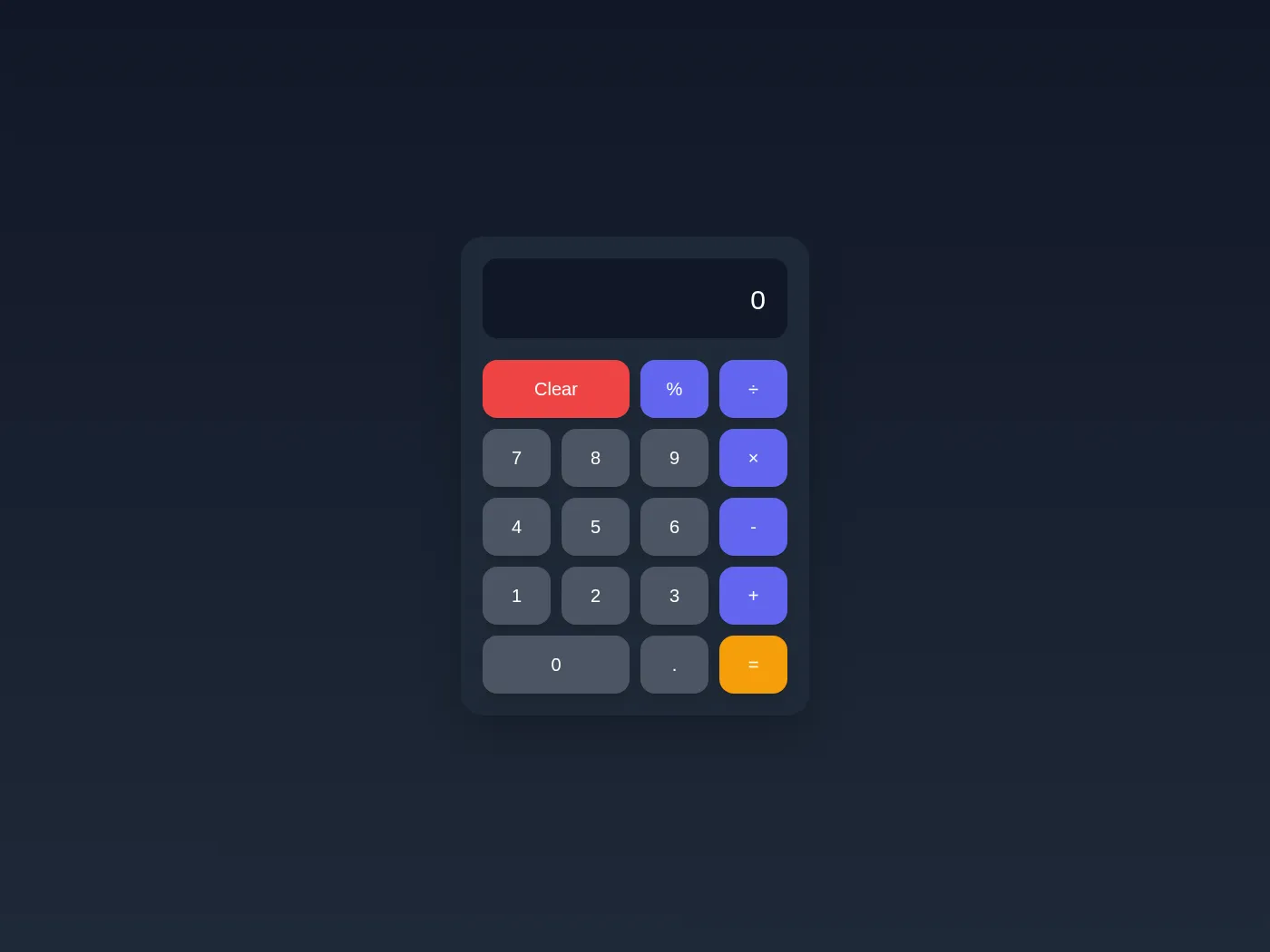 Android Simple Calculator with Basic Operations