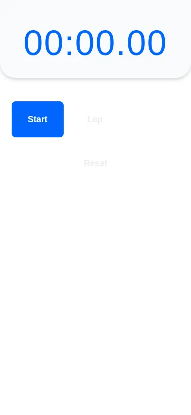 Android Stopwatch App