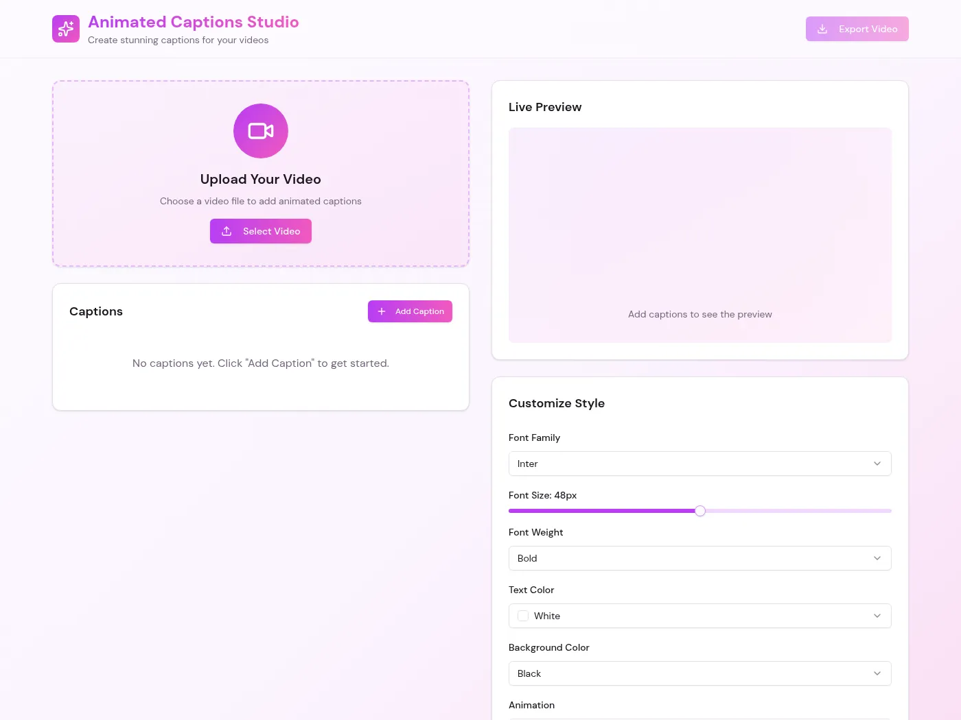 Animated Captions Studio