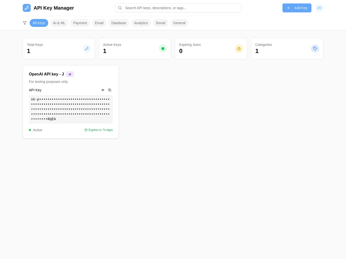 API Key Manager
