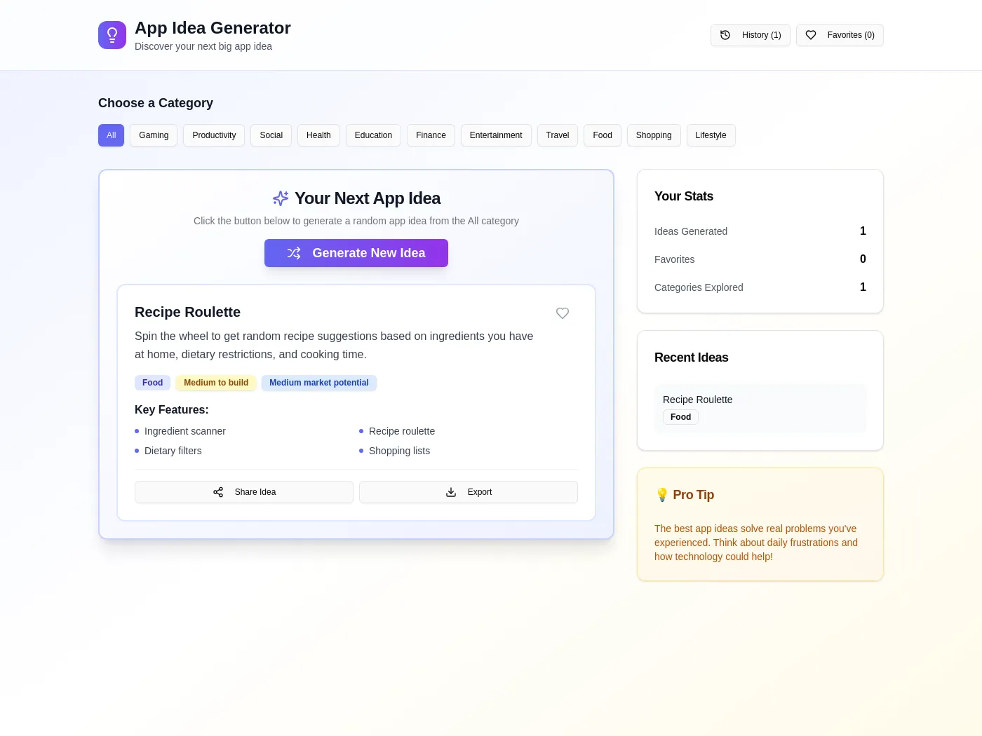 App Idea Generator