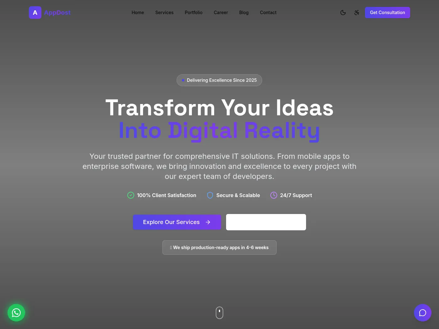 AppDost Next-Gen IT Solutions Frontend