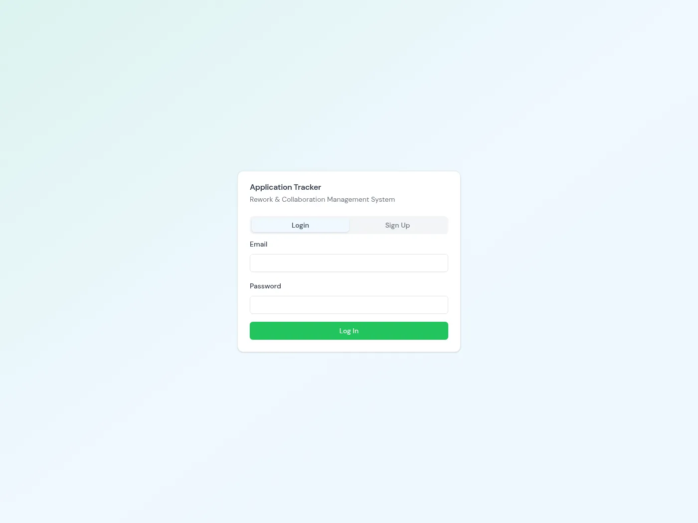 Application Rework and Collaboration Tracker