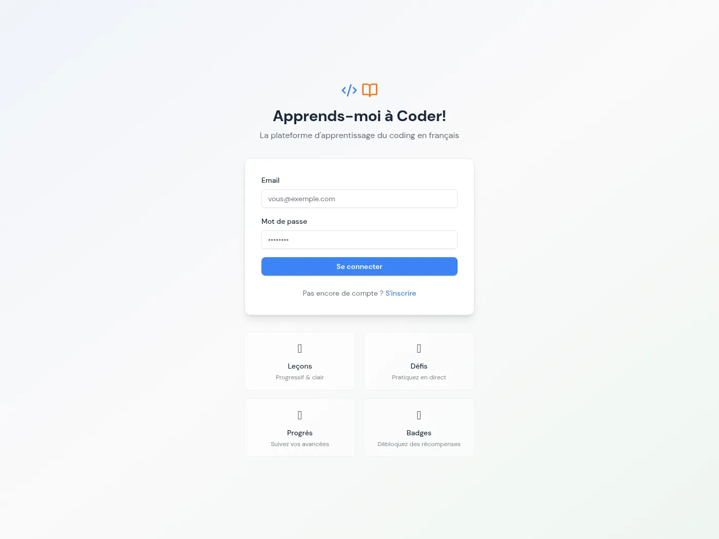 Apprends-moi à coder!