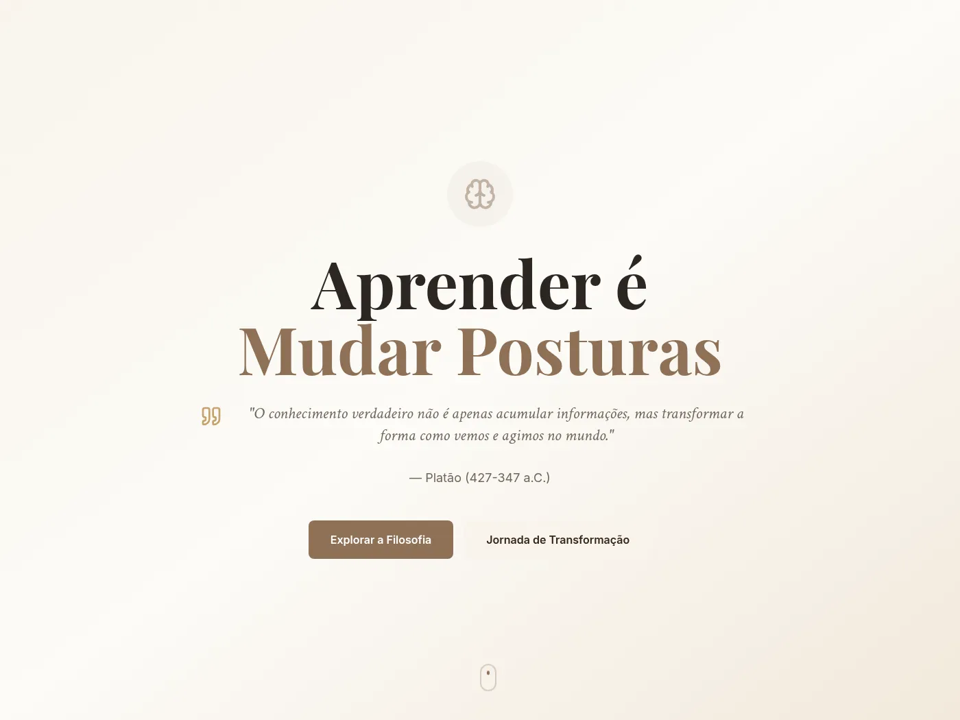 Aprender é Mudar Posturas – O Pensamento de Platão