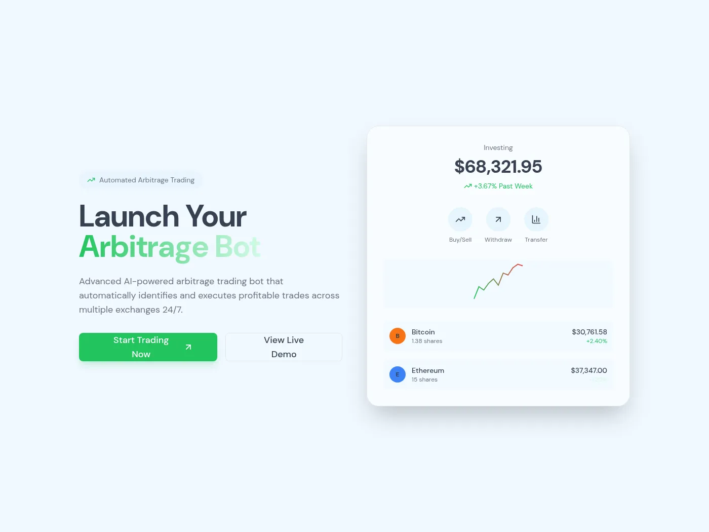 Arbitrage Bot SaaS Platform