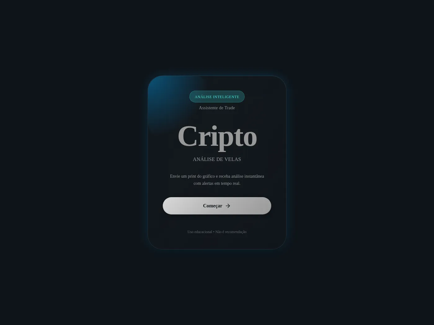 Assistente Web de Trade de Criptomoedas via Análise de Prints