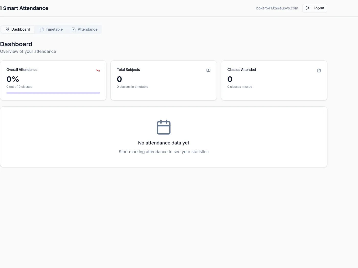 Smart Attendance Tracker Based on Timetable