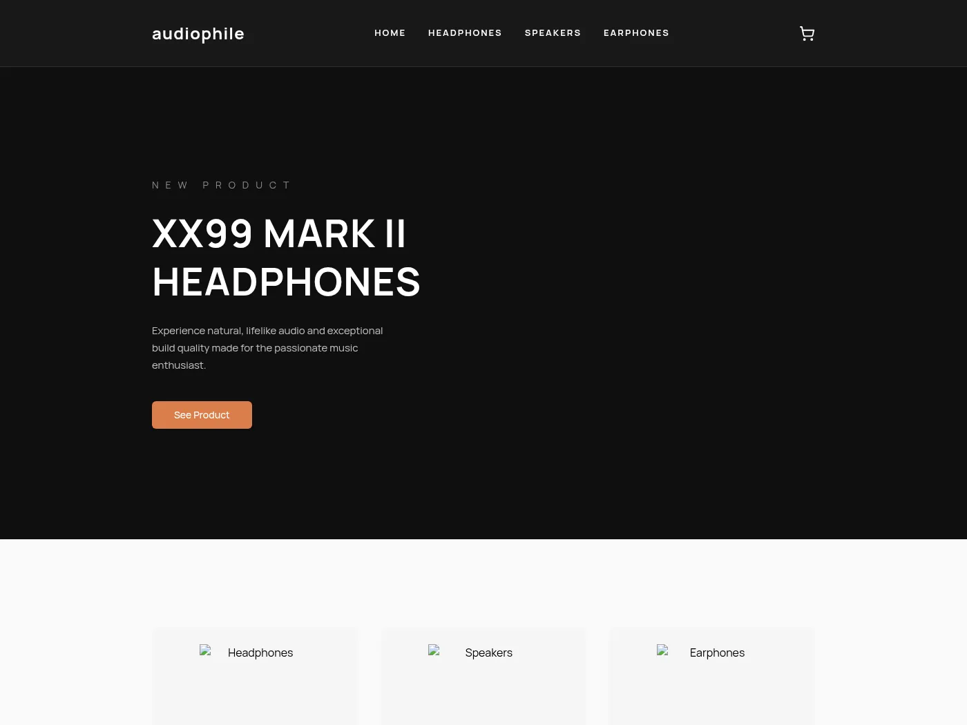 Audiophile Multiplatform E-commerce Site