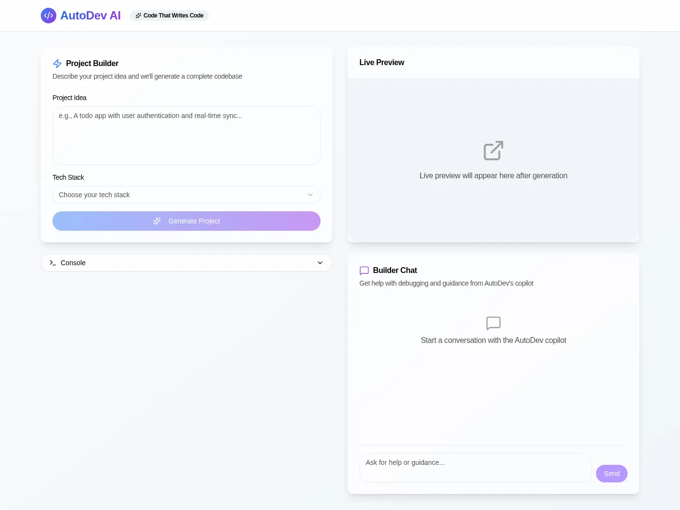 AutoDev AI — Code That Writes Code