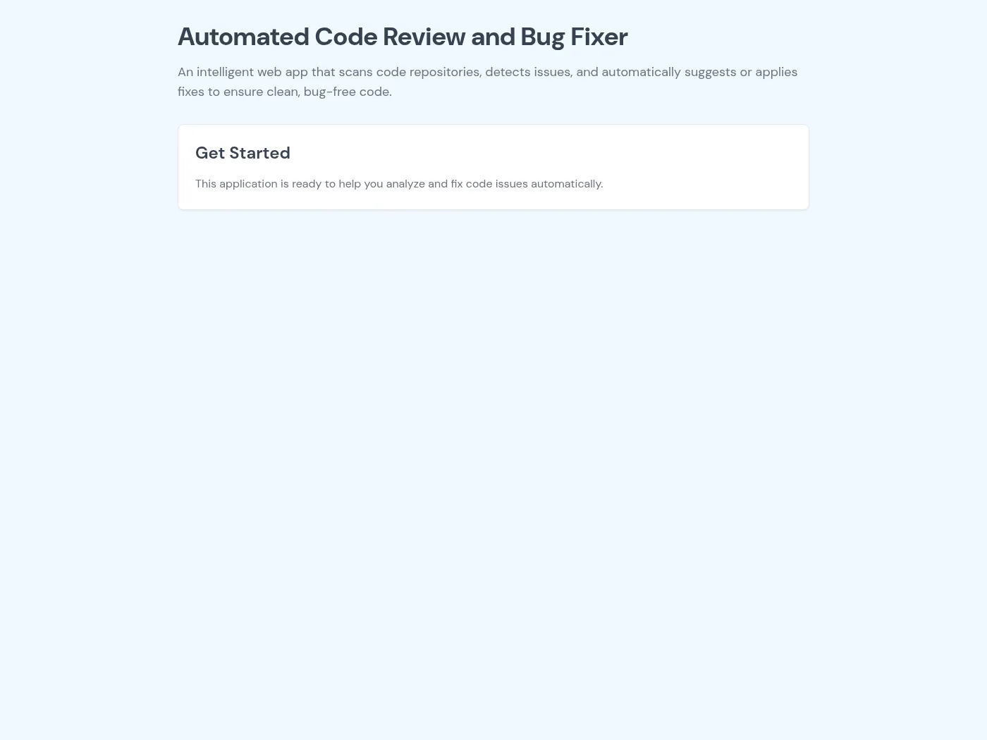 Automated Code Review and Bug Fixer