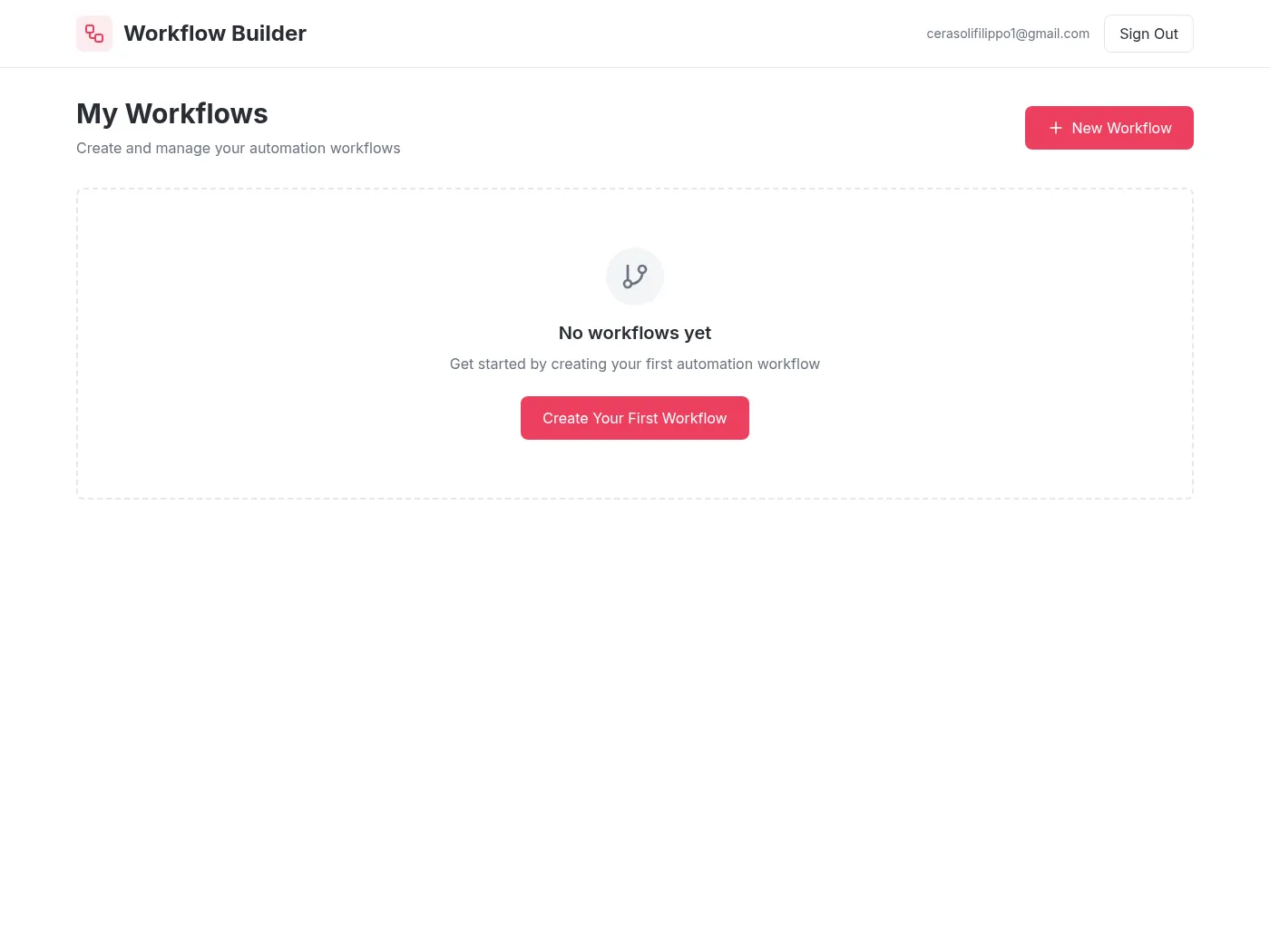 Automated Workflow Builder (n8n Clone)