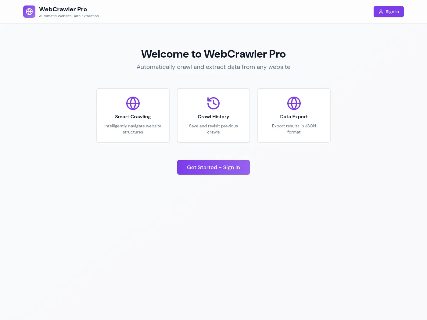Automatic Website Crawler