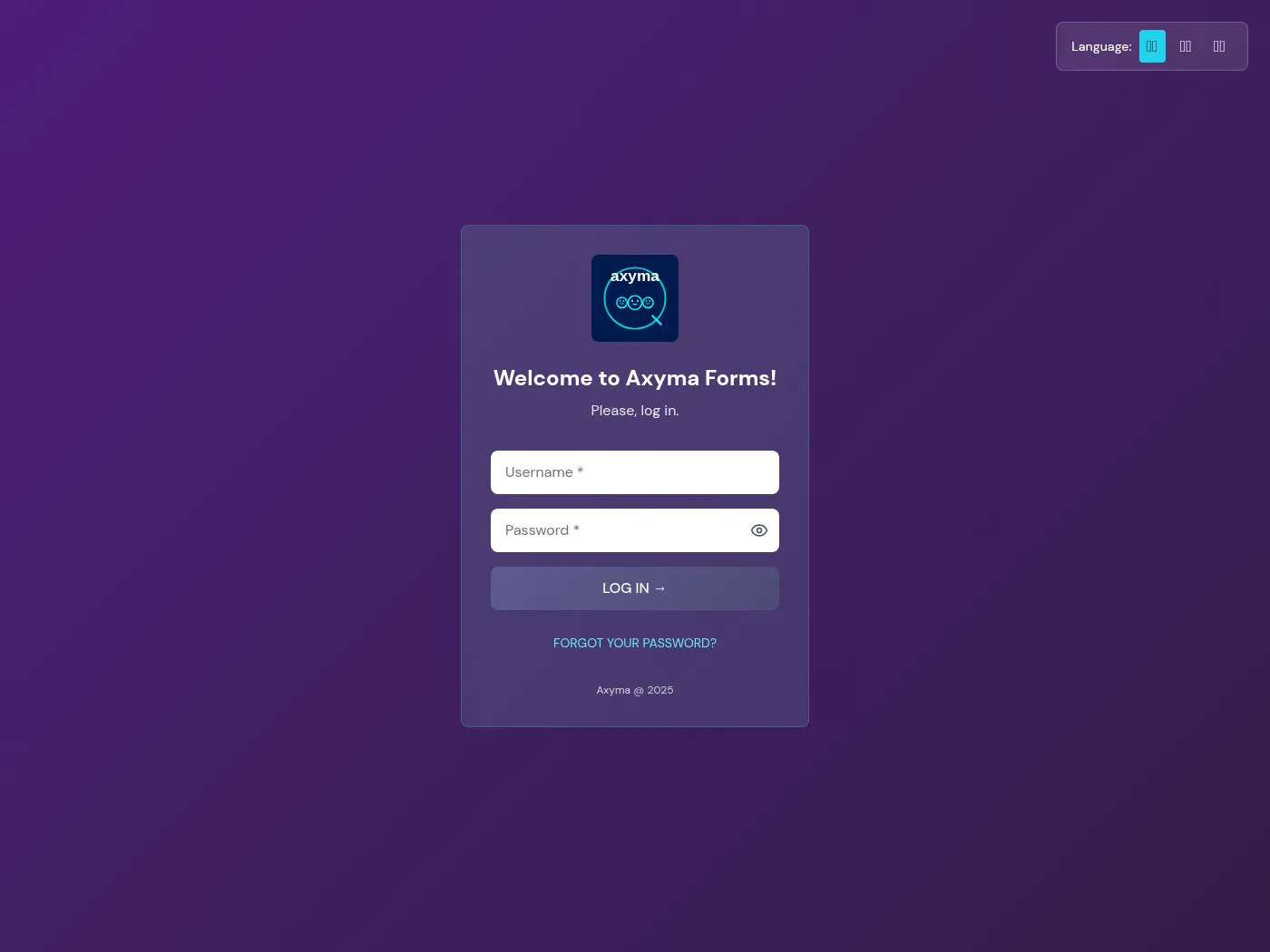 Axyma Admin Dashboard