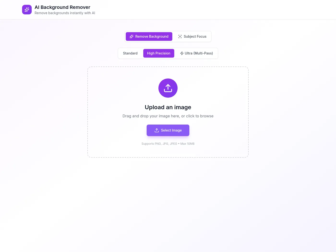 AI-Powered Background Remover