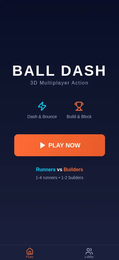 Ball Dash: 3D Multiplayer Runners vs Builders PvP Game