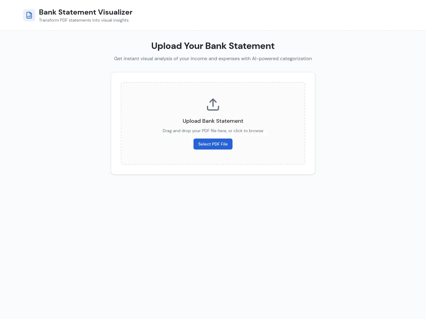 Bank Statement Visualizer