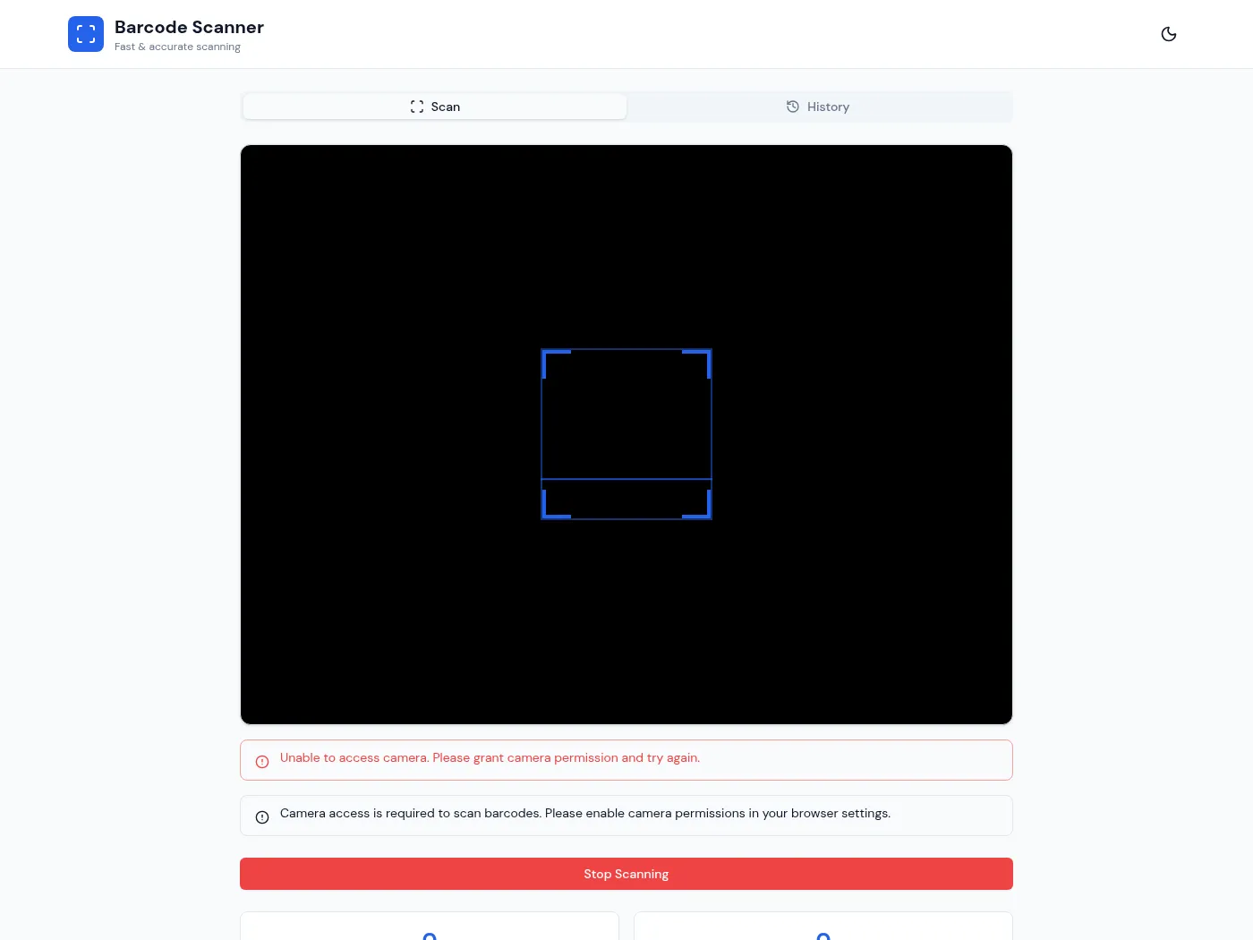Barcode Scanner App