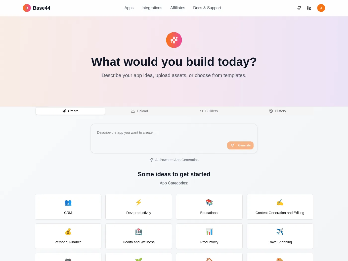 Base44: No-Code AI App Builder