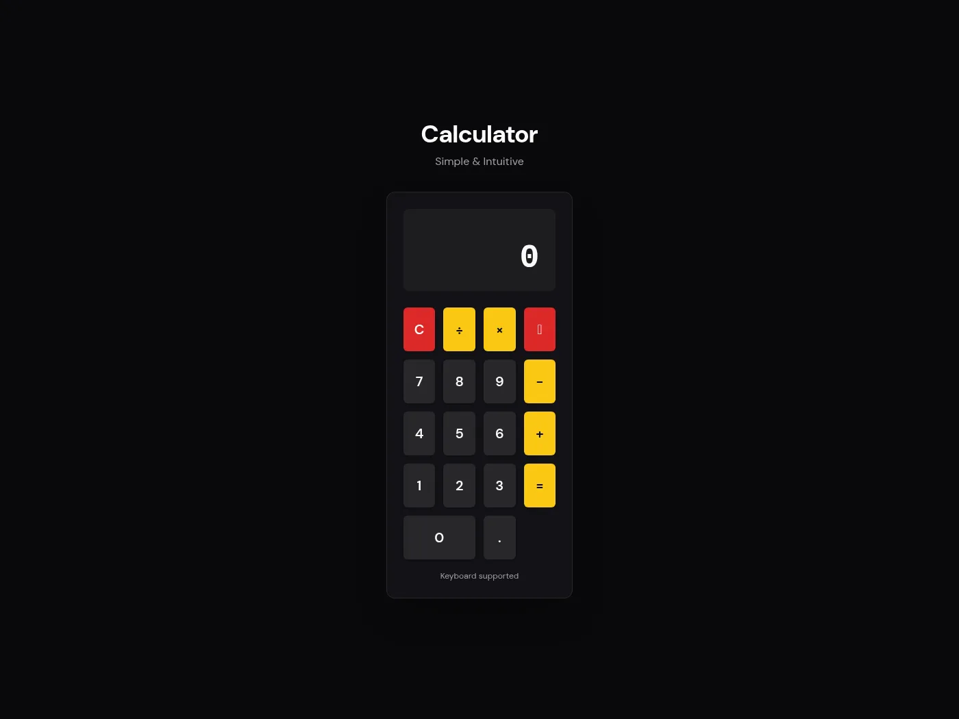 Basic Calculator App