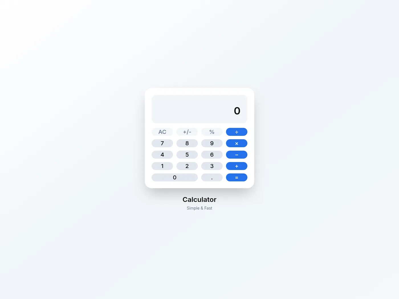 Basic Calculator App