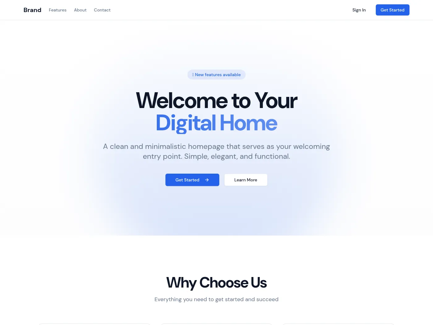 Basic Homepage