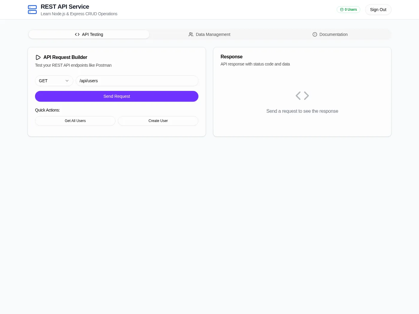 Basic REST API Service