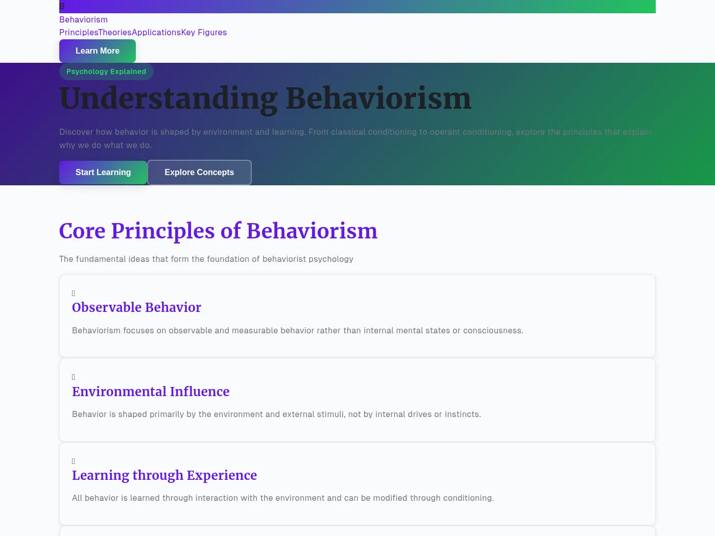 Behaviorism Explained