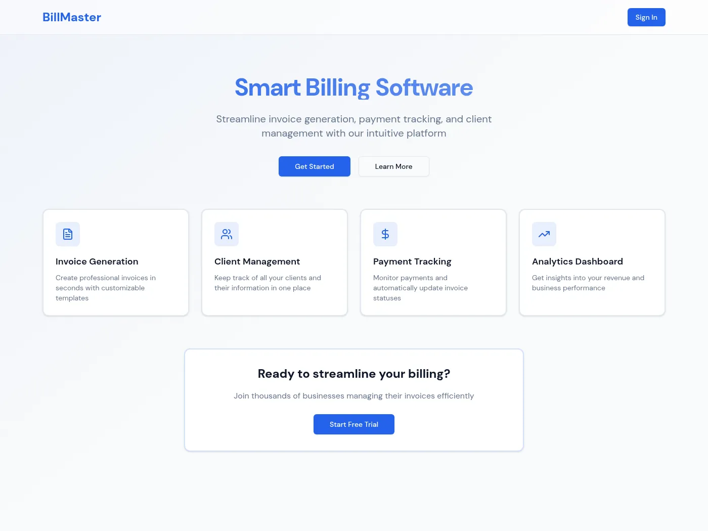 Smart Billing Software