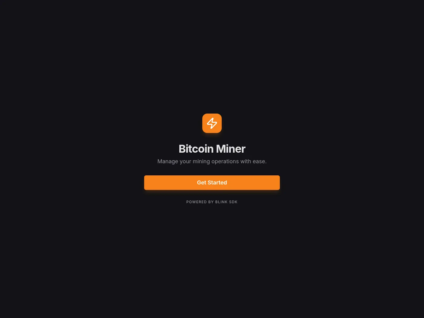 Bitcoin Miner App