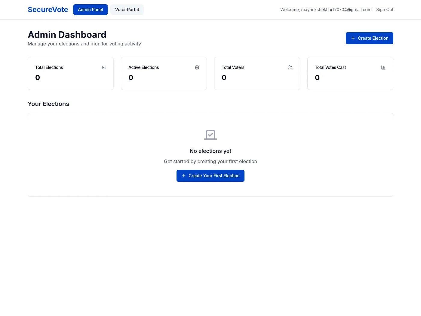 Blockchain-Powered eVoting Control Platform