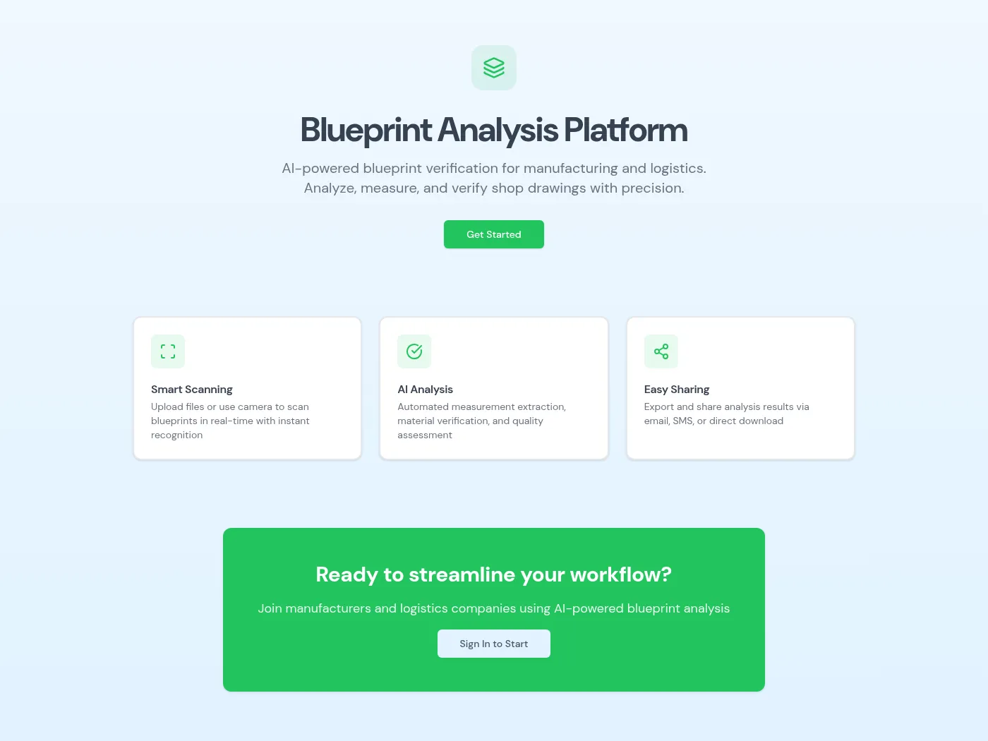 Blueprint Analyzer and Verification Platform