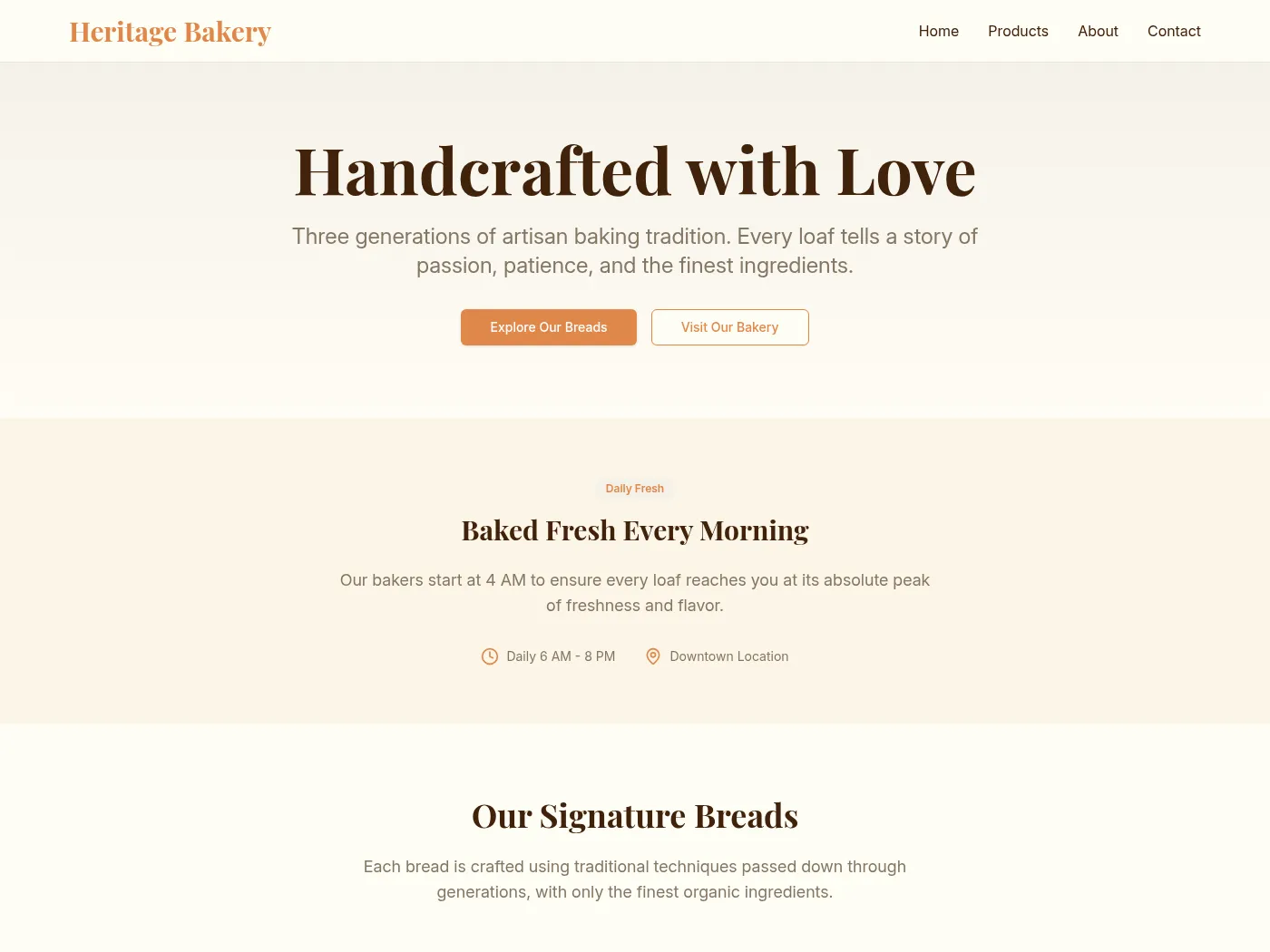 Bread Company Website