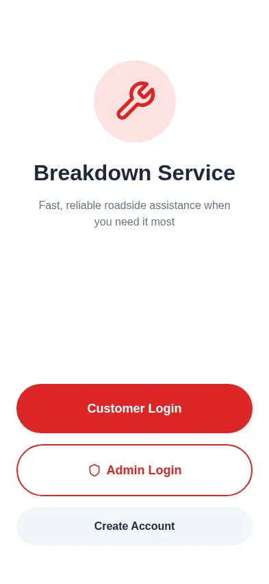 Breakdown Dispatch & Assistance Mobile App