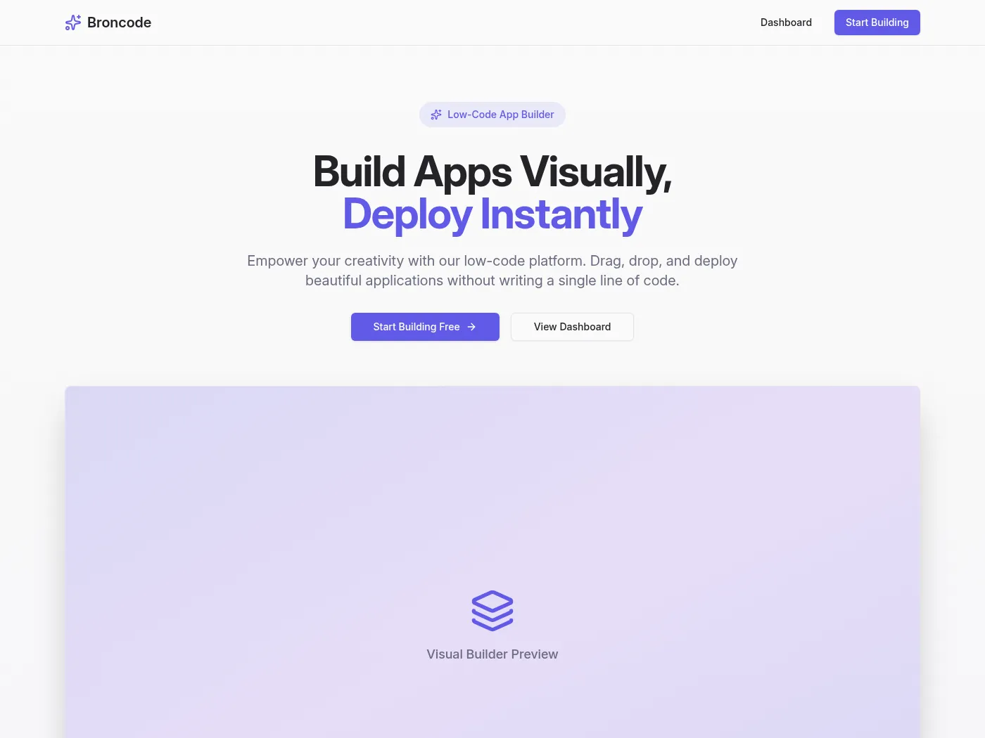 Broncode - Low-Code SaaS App Builder