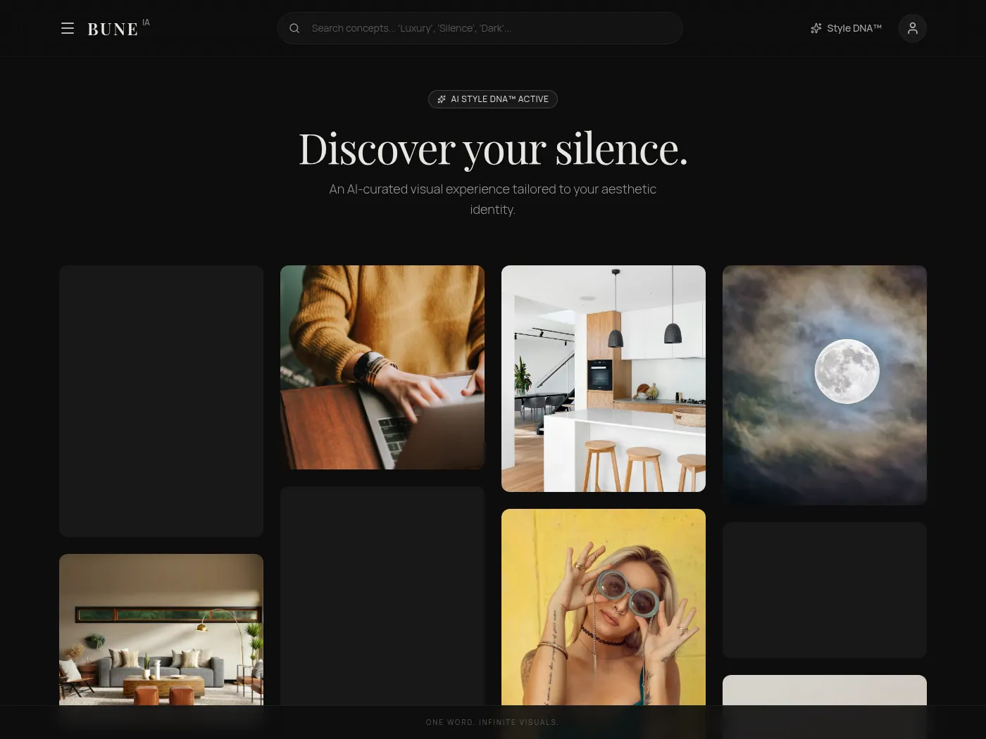 BUNE IA: La experiencia global de descubrimiento visual sensorial impulsada por inteligencia artificial