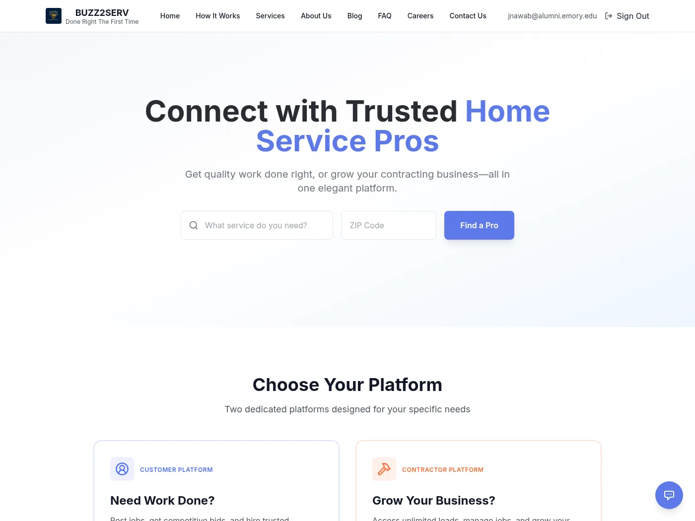 Buzz2Serv Clone Platform