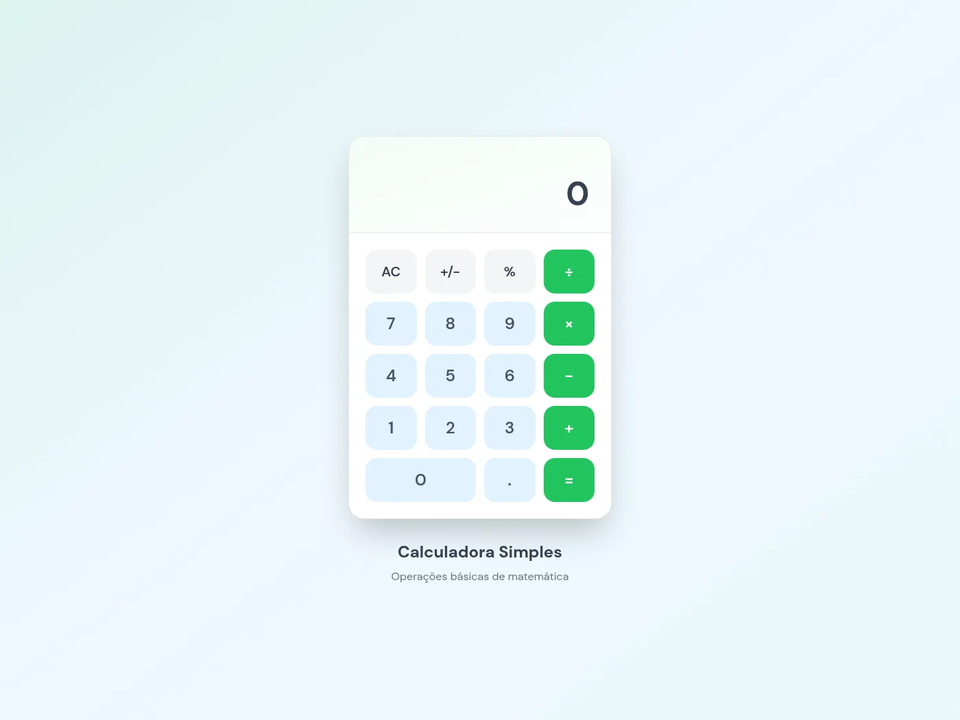 Calculadora Simples em JavaScript