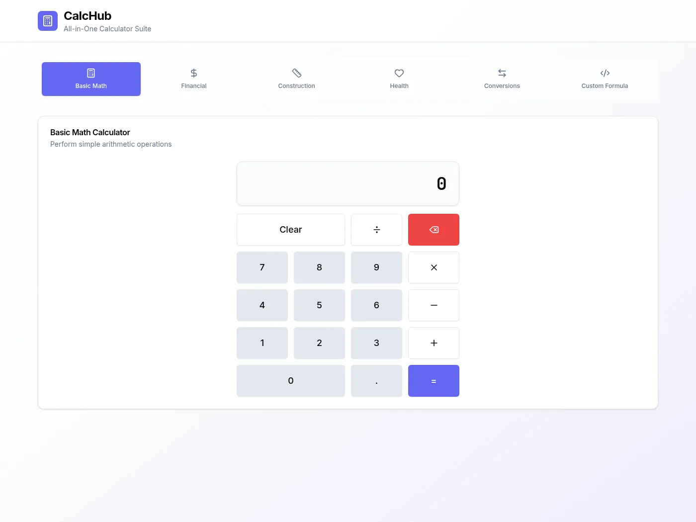 All-in-One Modern Calculation Suite