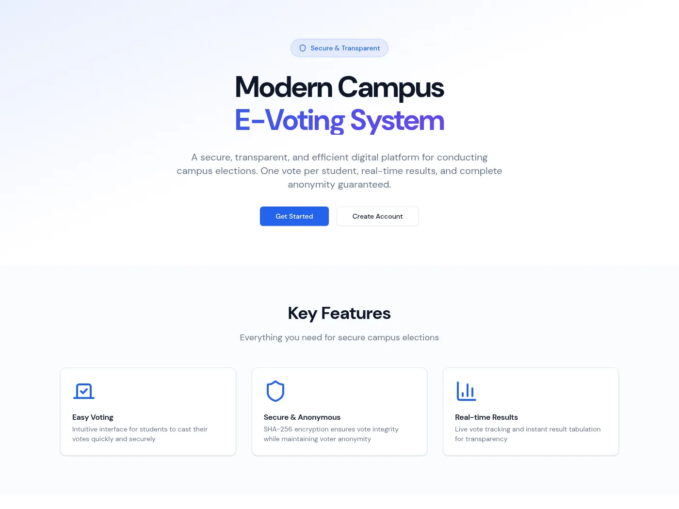 Campus E-Voting Platform